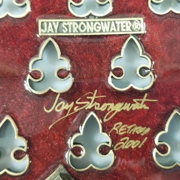 Jay Strongwater | Accents | Rare Signed Jay Strongwater Red Fleur De ...